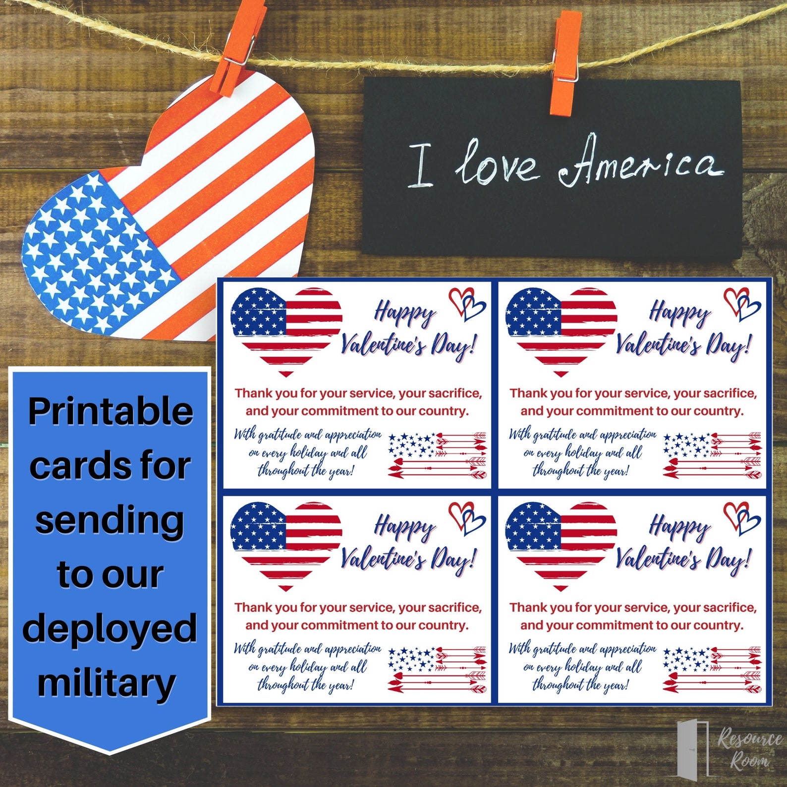 Soldier - Military Valentine's Day Card - Digital Download - Valentine ...