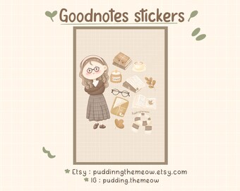 Goodnotes Stickers Kawaii Spooky Halloween Digital Stickers Cute Trick ...