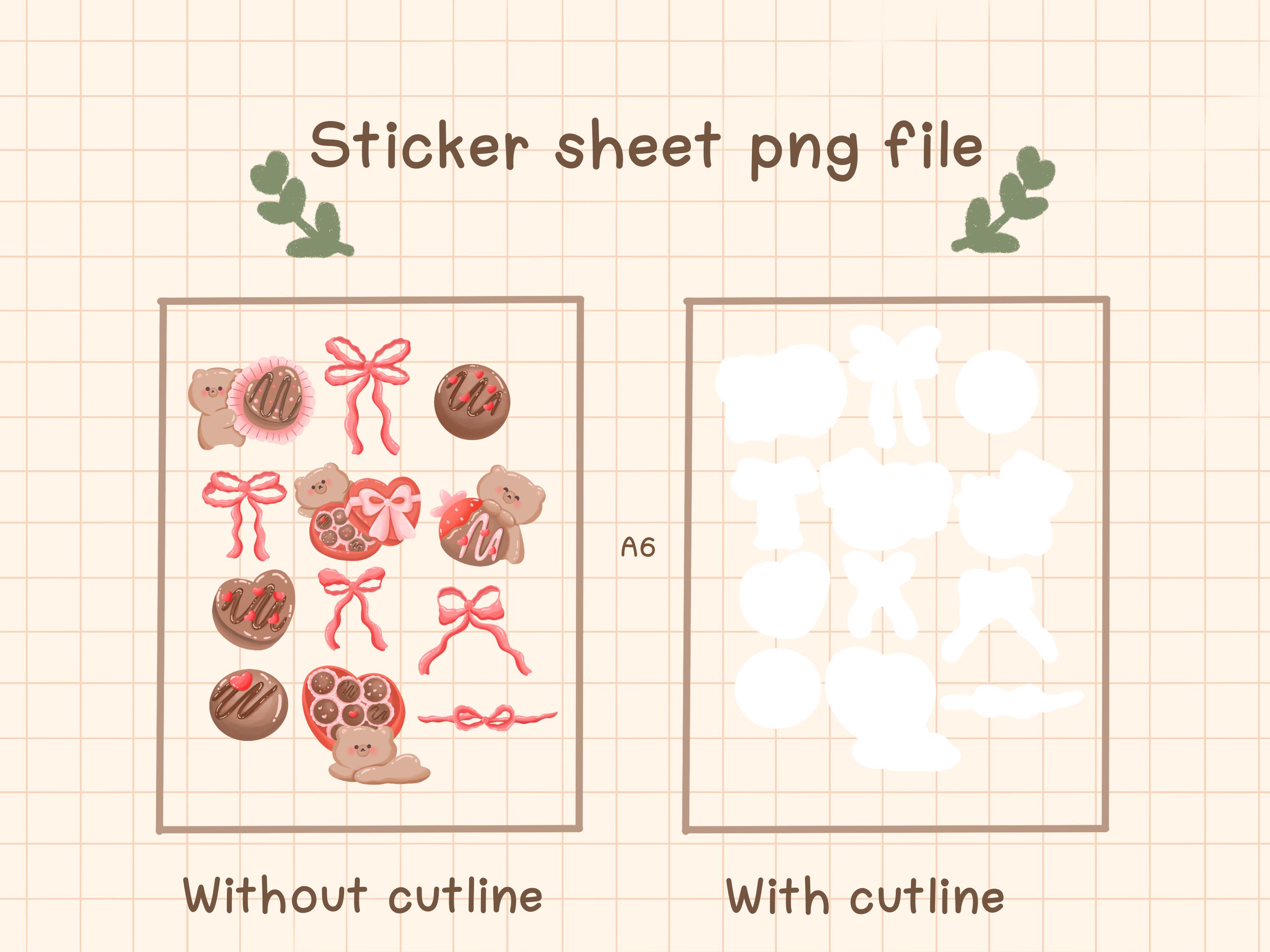 Valentines Chocolate Clipart PNG | Kawaii Bear Printable Planner ...