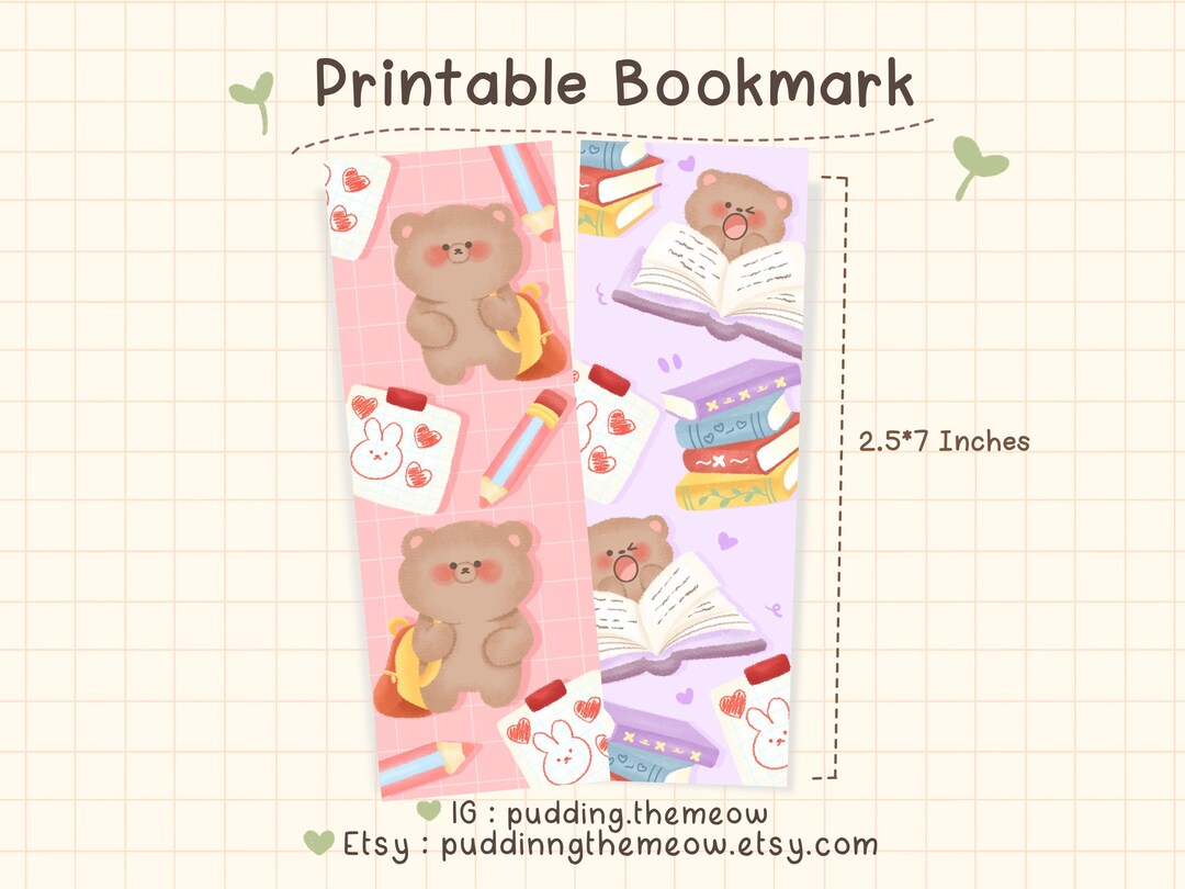 Back to School Printable Bookmark | Reading Bookmark | Cute School ...