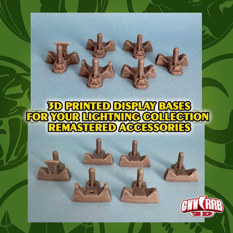 6 Ranger Helmet/weapon/morpher Display Base for Lightning Collection ...