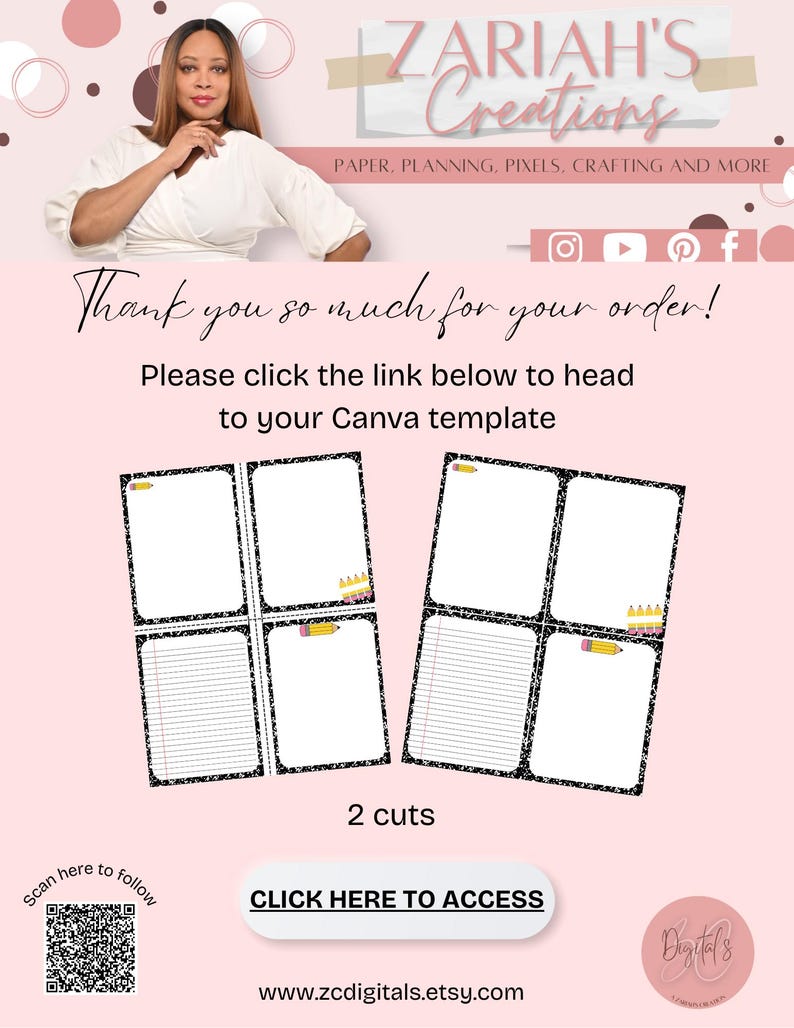 Printable Teacher Notes Printable | Canva Download | Template | Teacher ...