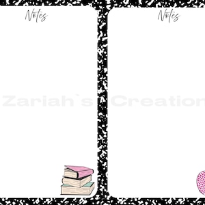 Editable Teacher Notes Template | Canva Digital Stationery | Printable ...