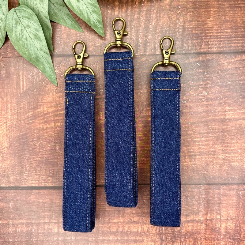 Denim Keychain - Etsy