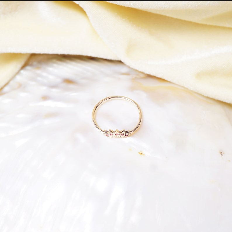 14k Gold Art Deco Ruby Ring / Wedding Ring / Stackable Ruby | Etsy