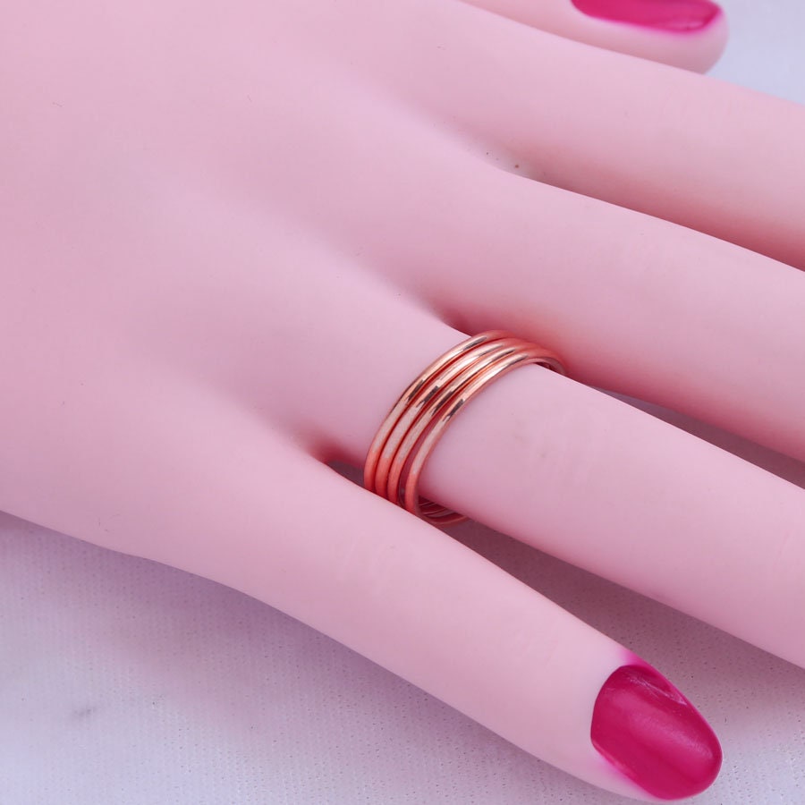 Stack Ring / Gold Stack Ring / 14k Gold Ring / Stackable Ring | Etsy