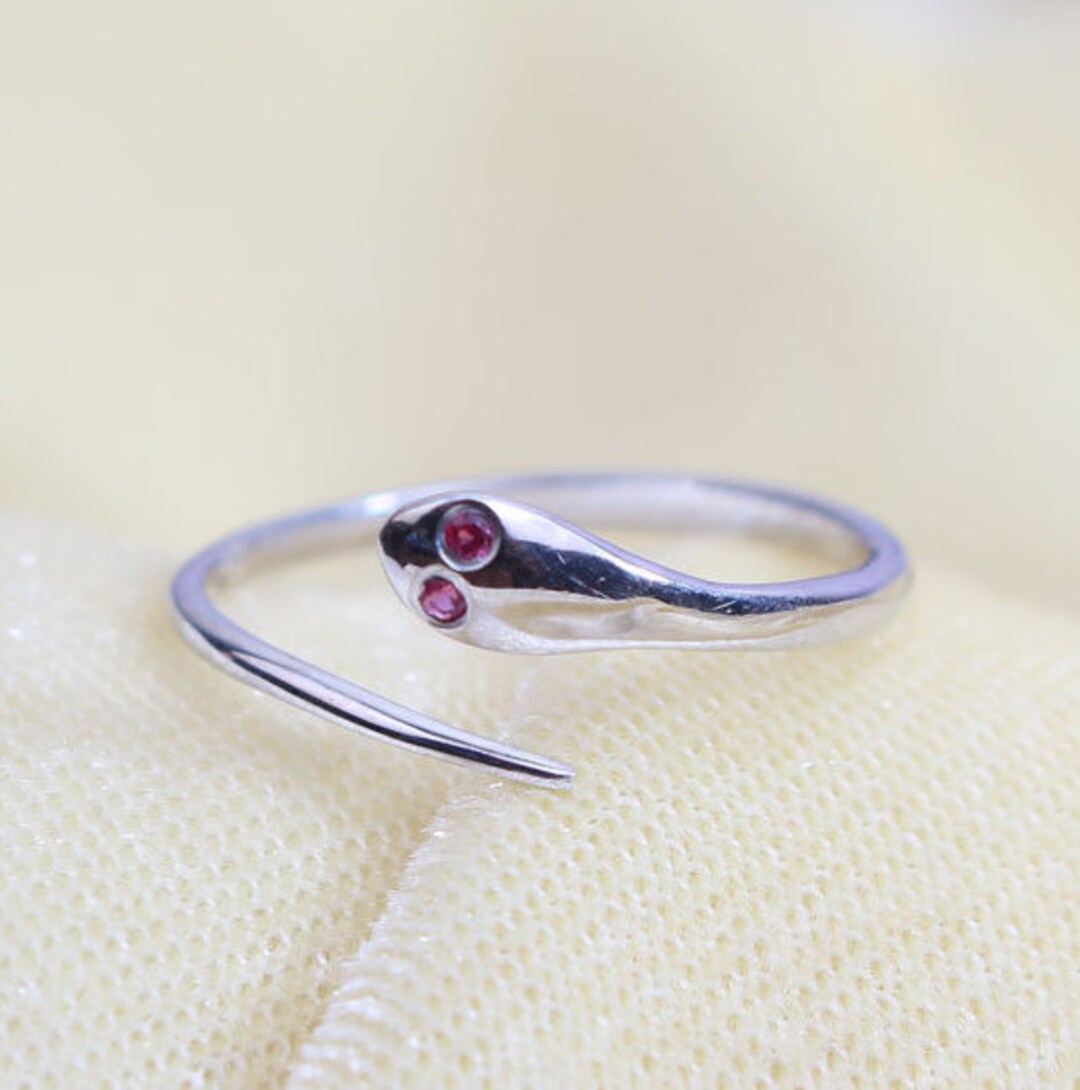 Snake Ring / Snake Ring in 14k Solid Gold / Stackable Snake Ring ...