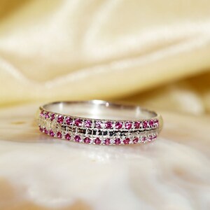 Round Ruby Ring / 14k Gold Ring / Genuine Ruby Ring / Natural Ruby Ring ...