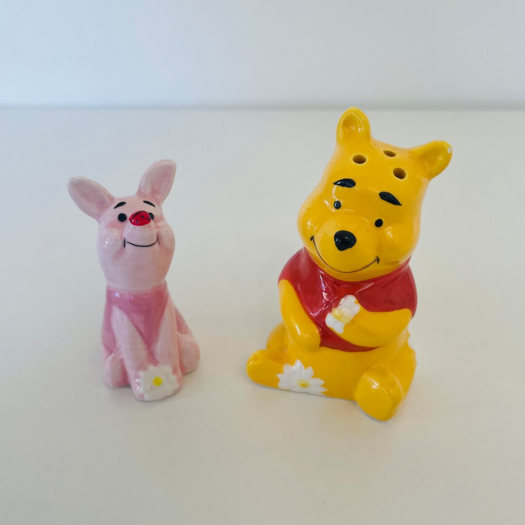 Disney Winnie the Pooh and Piglet Salt and Pepper Shakers - Etsy