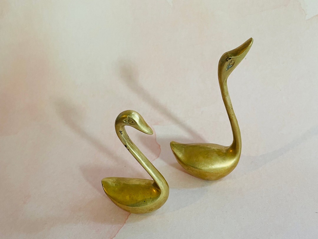 Vintage Brass Ducks / Duck Gold Figurines - Etsy