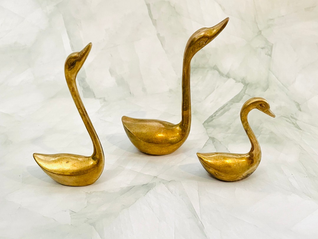 Vintage Brass Duck Family / Set of 3 Brass Ducks - Etsy
