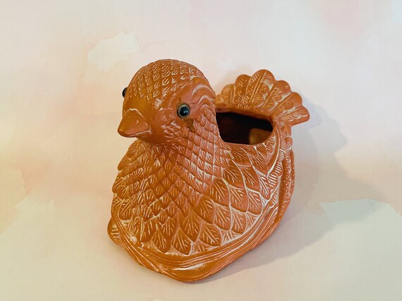 Vintage Terracotta Bird Planter - Etsy