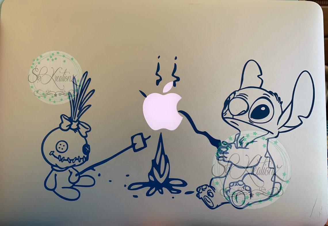 Stitch and Scrump Camping MacBook Svg Instant Download. Lilo and Stitch ...