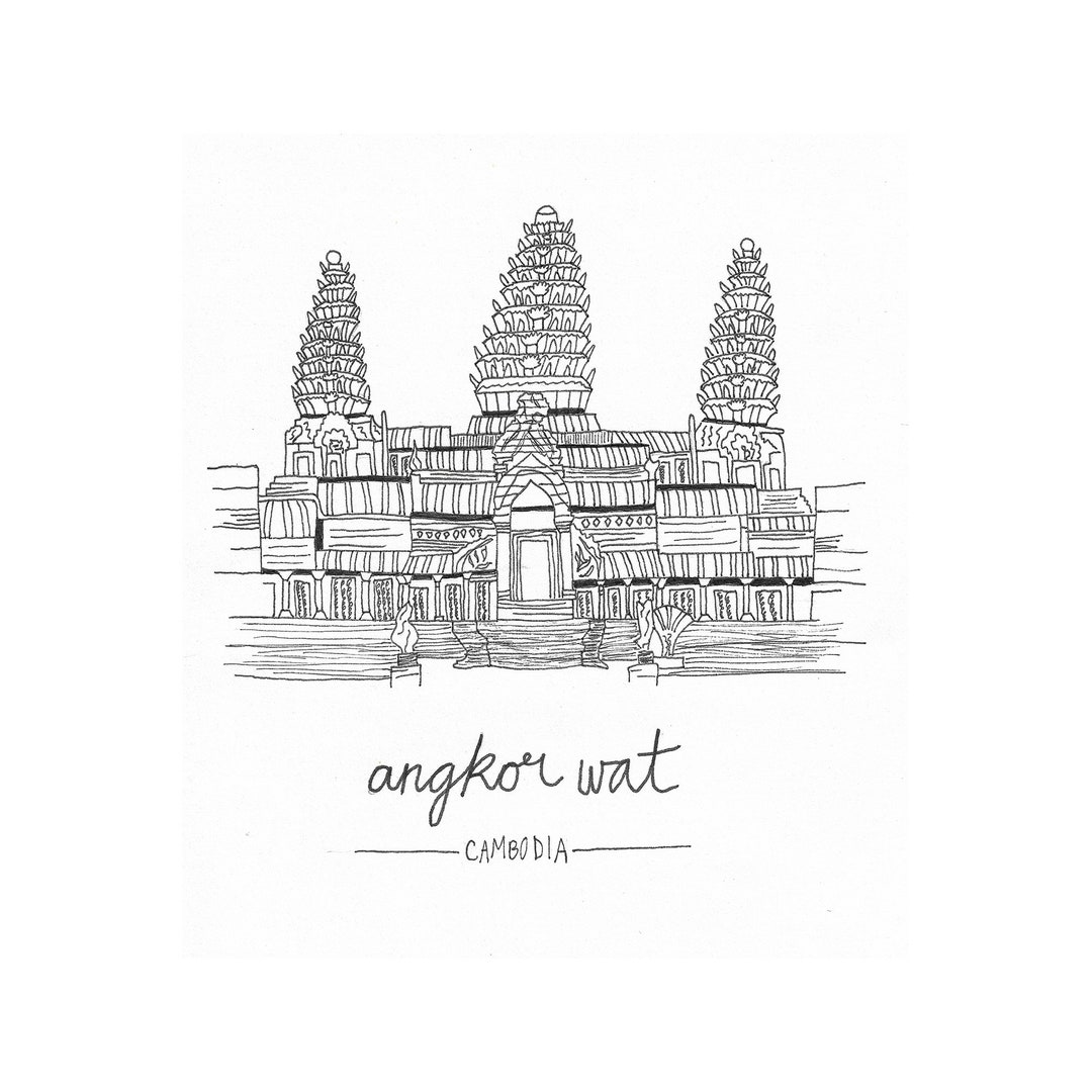 Angkor Wat Print Buildings Architecture Architecture Art - Etsy