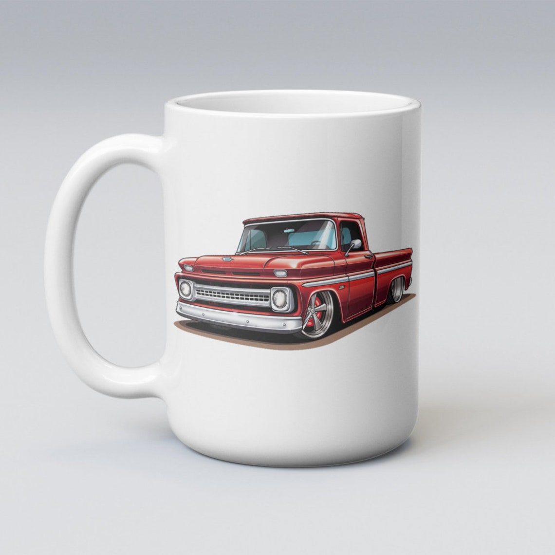 Cherry Red Chevy C10 Png Clipart, Chevy Truck Sublimation Art, Lowrider ...