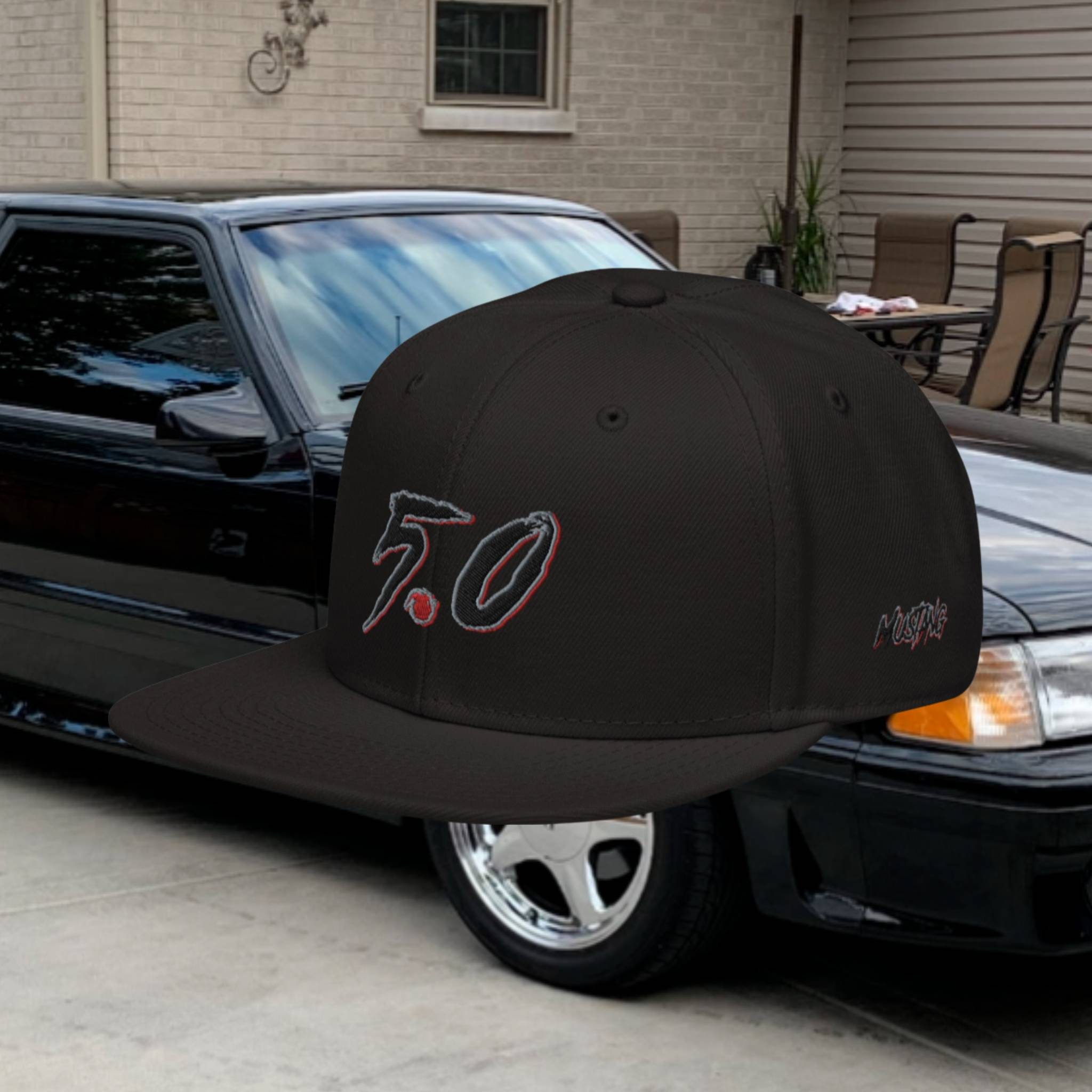 Mustang 5.0 Embroidered Snapback Hat – A Perfect Christmas Gift for Car ...