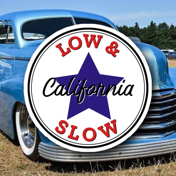 Lowrider Car Sticker - Etsy