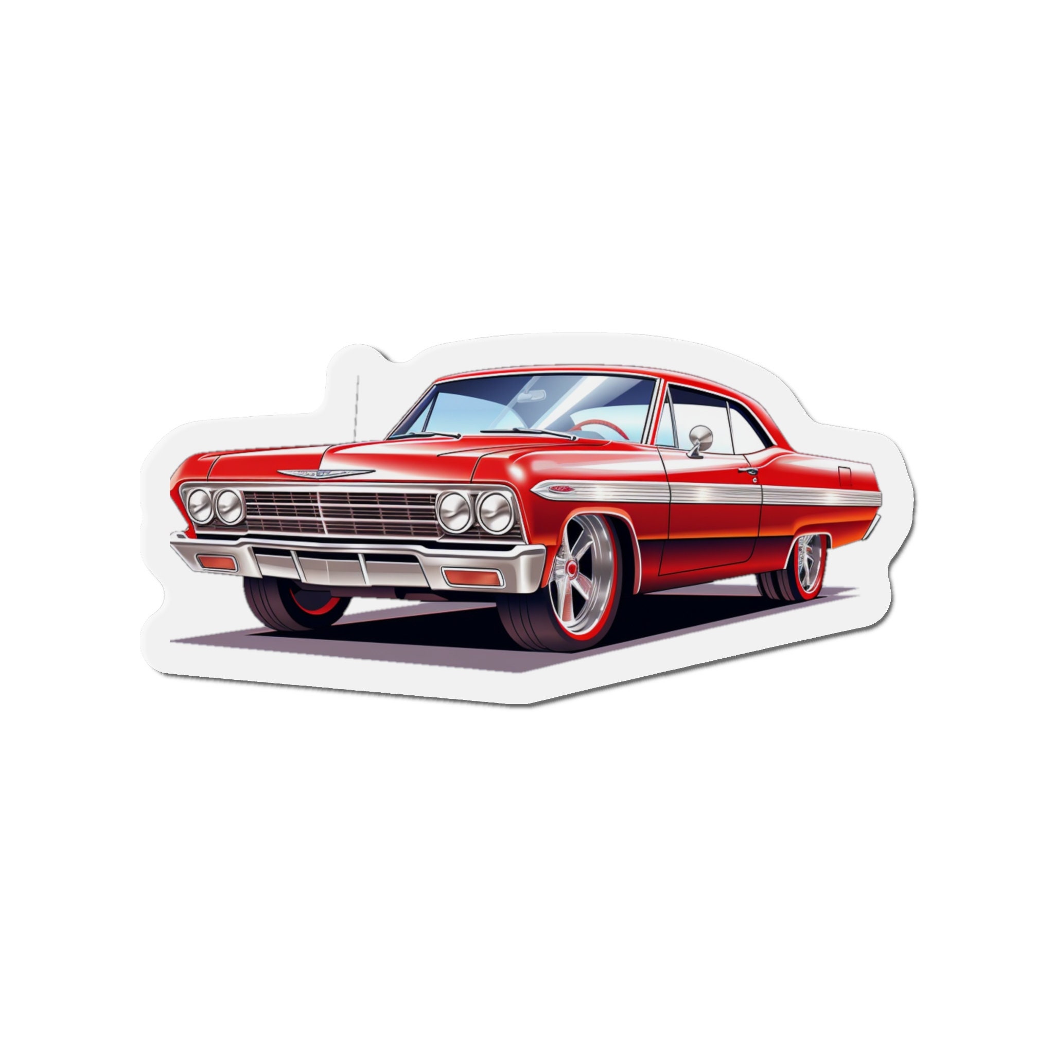 Cherry Red Chevy Impala Die-cut Magnets Lowrider Refrigerator - Etsy