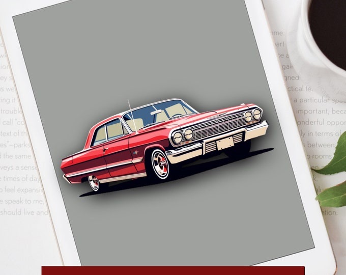 1964 Chevy Impala Digital Logo for Printing | High Resolution Svg ...
