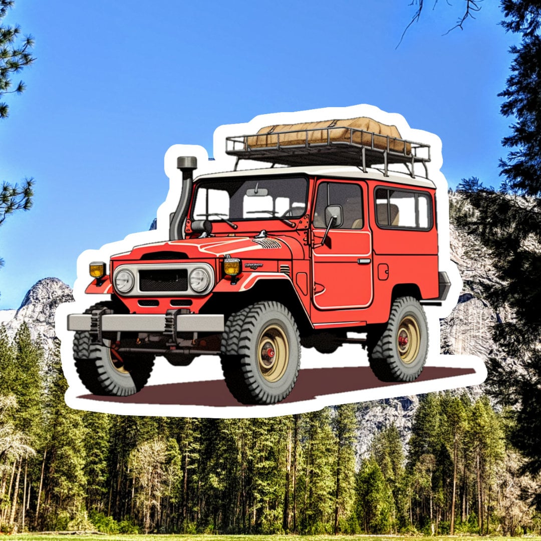 Toyota Land Cruiser FJ40 Die-cut Magnets, Toolbox Magnet, Decoration ...