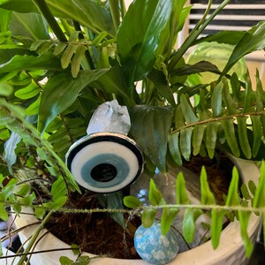 Fused/soldered Glass Evil Eye Plant Stakes - Etsy