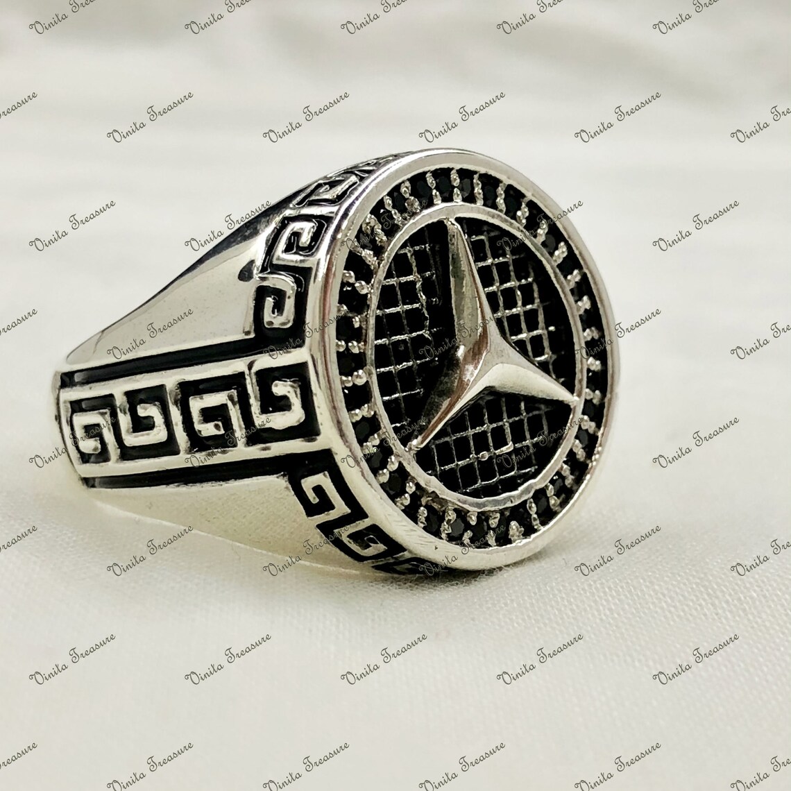 MERCEDES RING Latest Design 3D Mercedes Benz Ring Mercedes | Etsy