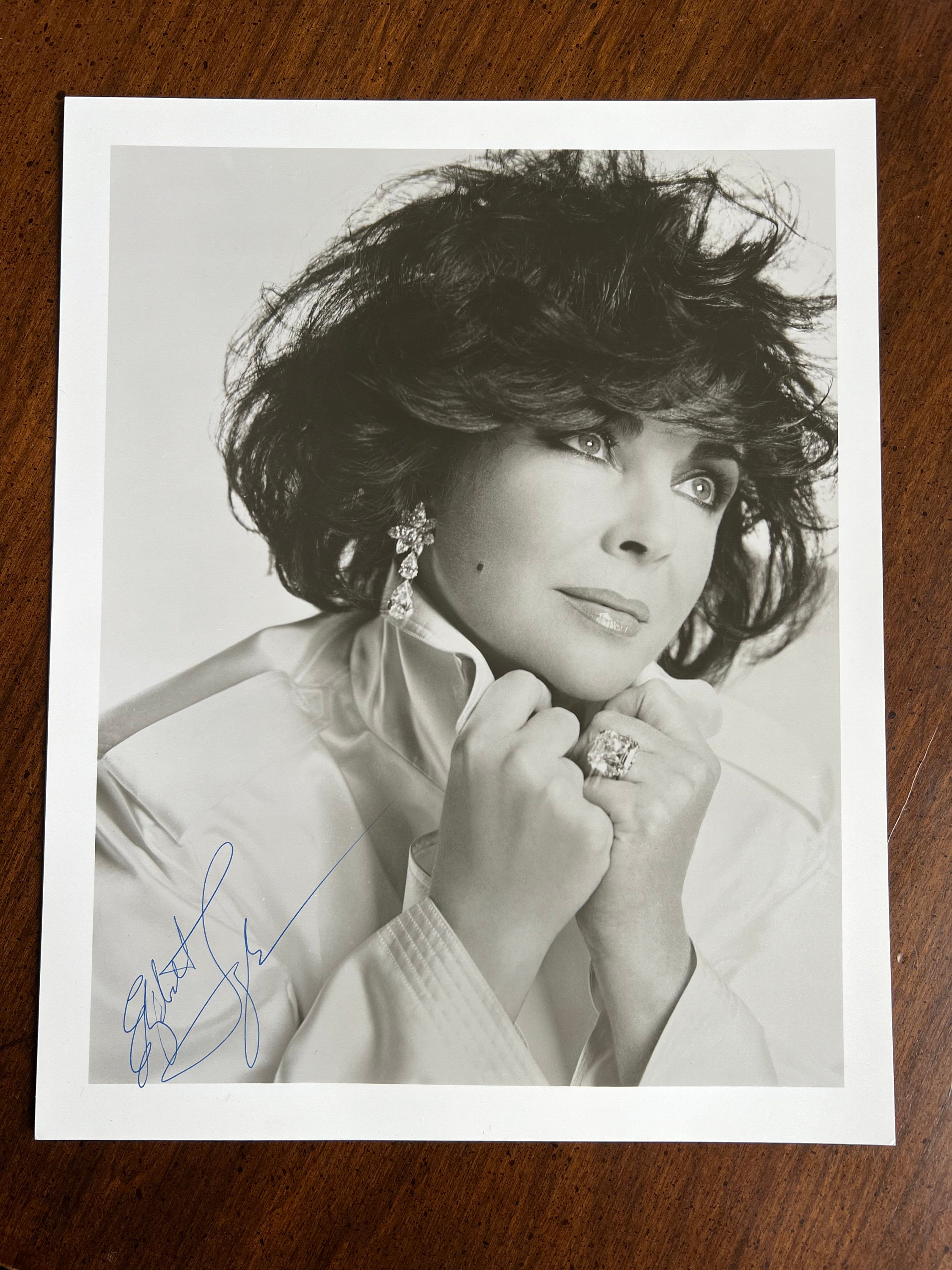 Signed Elizabeth Taylor Photo Mint Condition - Etsy