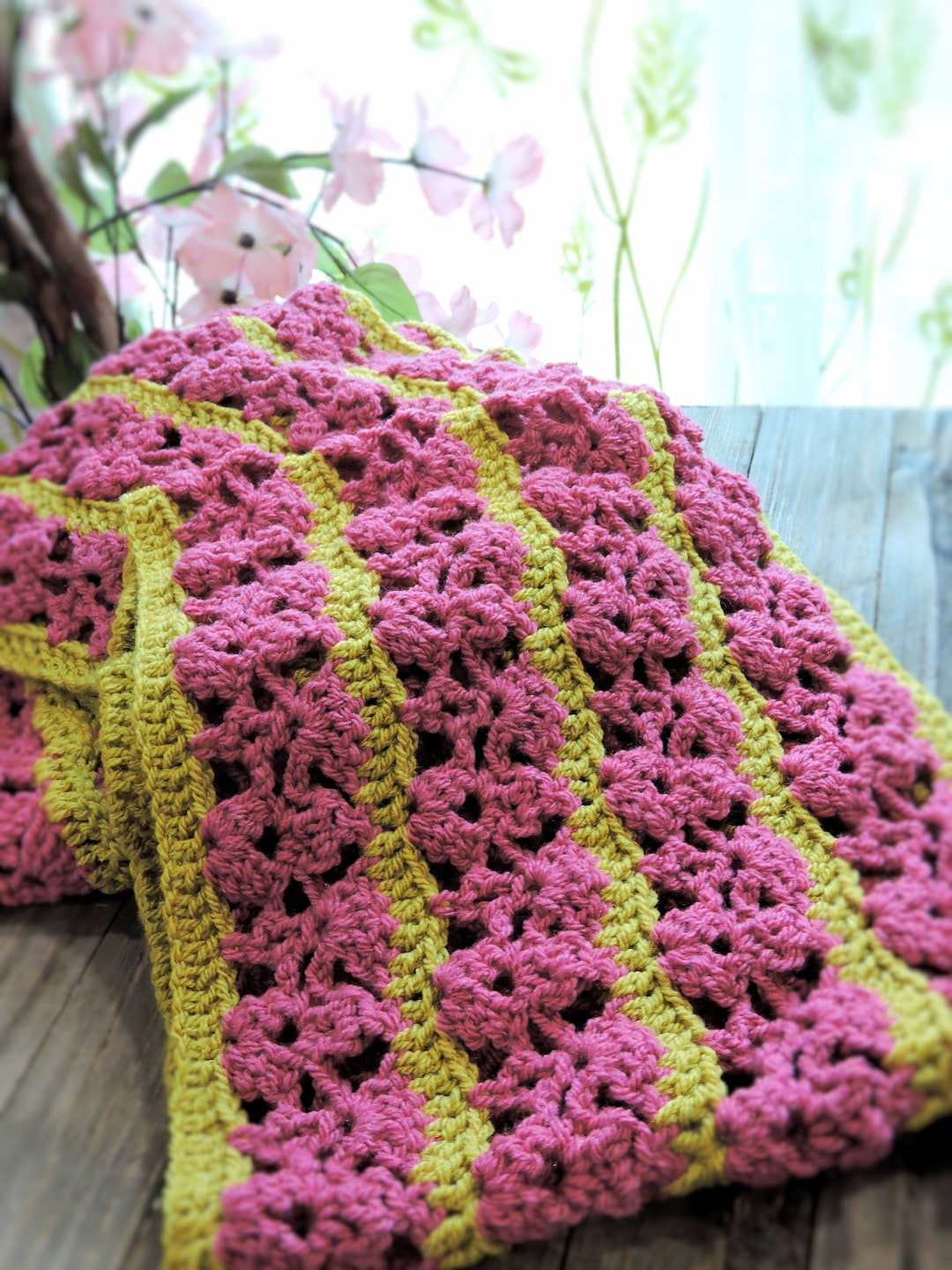 Two Color Scarf Crochet PATTERN, Unique Easy Crochet Patterns, Crochet ...