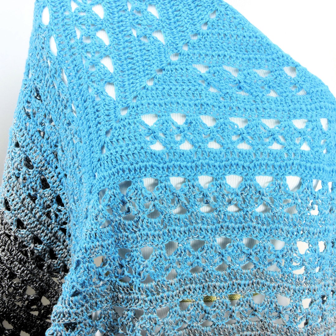 Triangle Scarf Crochet Pattern PDF, Lunar Crossings Triangular Shawl ...