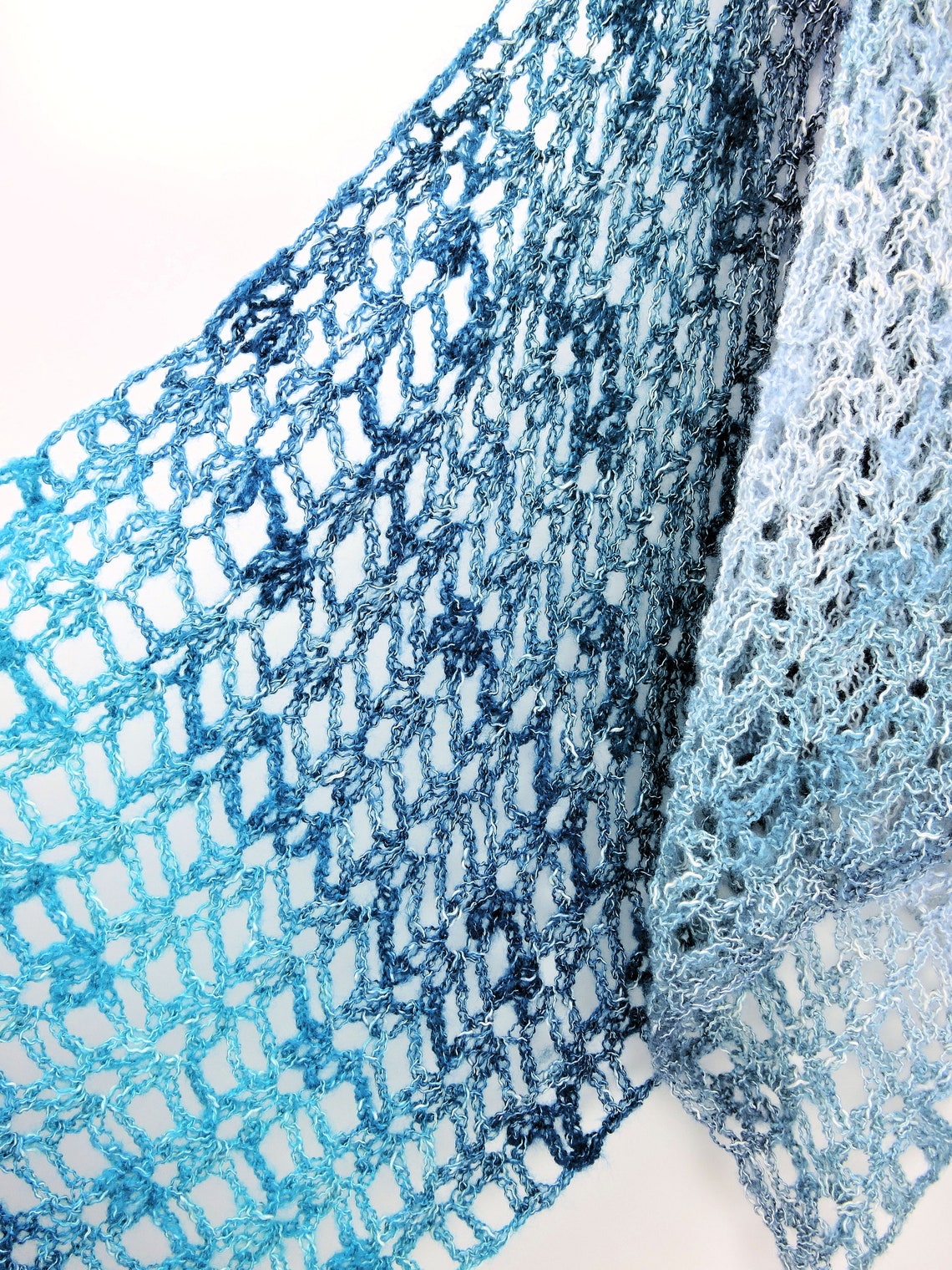 Light Airy Shawl Crochet PATTERN, Stole Wrap, Mesh Lace Crochet Shawl ...