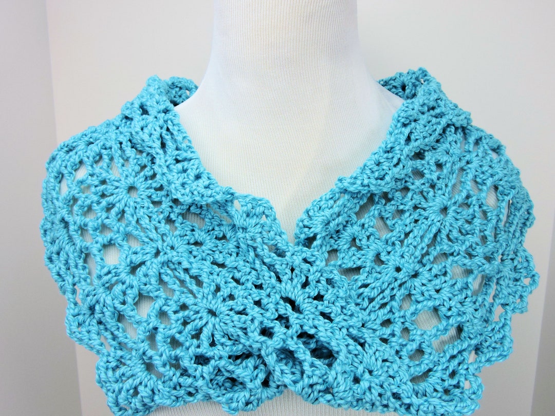 Lacy Infinity Cowl Crochet PATTERN, Crocheted Scarf Pattern, Mobius ...