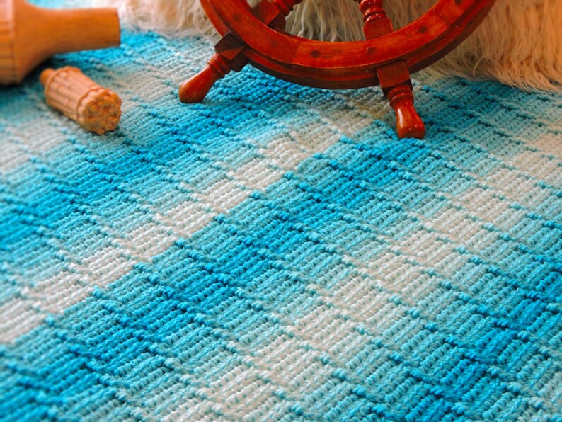 Crochet Pattern Afternoon Tide Throw Crochet Blanket | Etsy