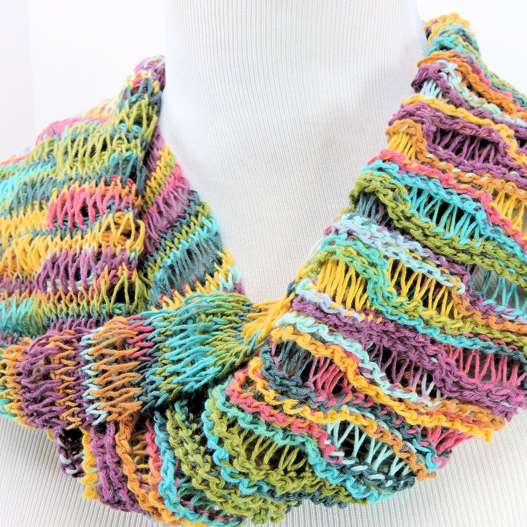 DNA Scarf Pattern, Airy Crochet PATTERN, Crocheted Helix Cowl PDF ...