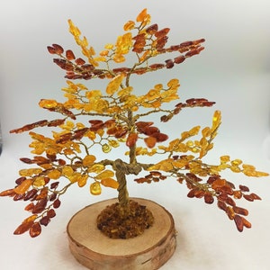 Amber Tree of Happiness Oak 7.1 18 Cm 420 Baltic Amber Stones - Etsy