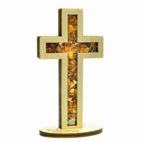 Amber Cross 100% Natural Amber | Etsy