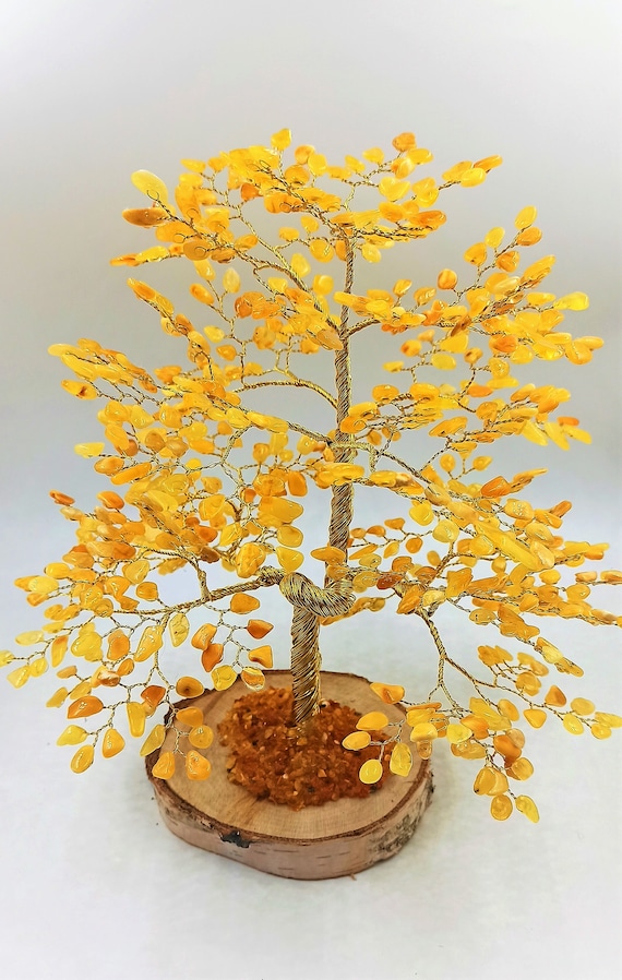 Amber Tree of Happiness Oak White Milky Matte 9.5 630 | Etsy