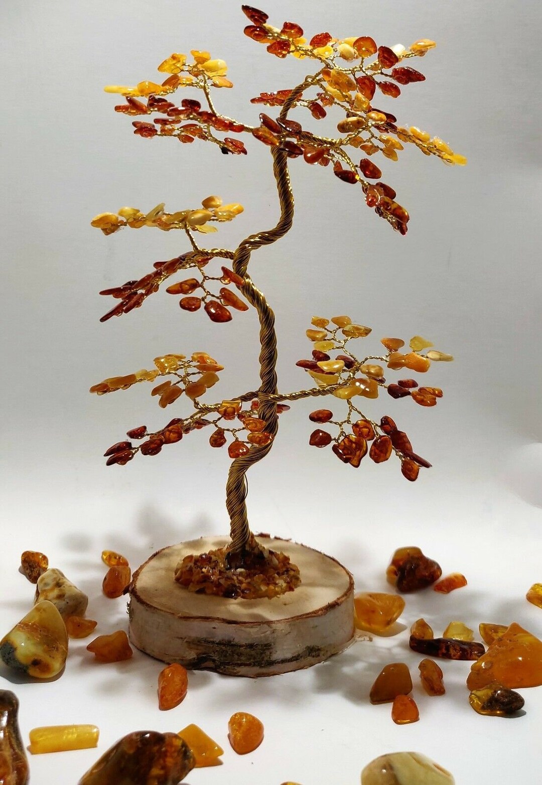 Amber Tree of Happiness Bonsai 22cm 210 Natural Baltic Amber Stones - Etsy