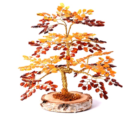 Amber Tree of Happiness Oak 7.1 18 Cm 420 Baltic Amber - Etsy