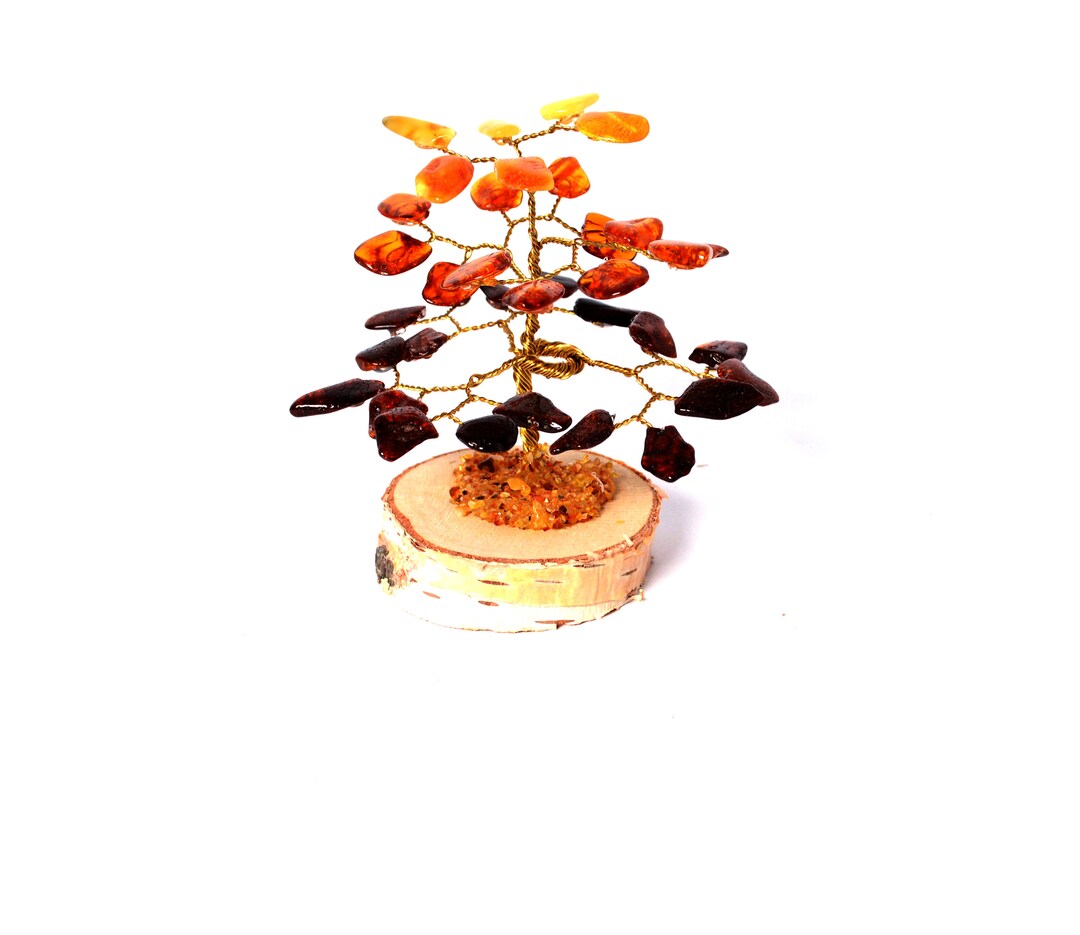 Amber Tree of Happiness 10cm 36 Baltic Amber Stones Genuine Baltic ...