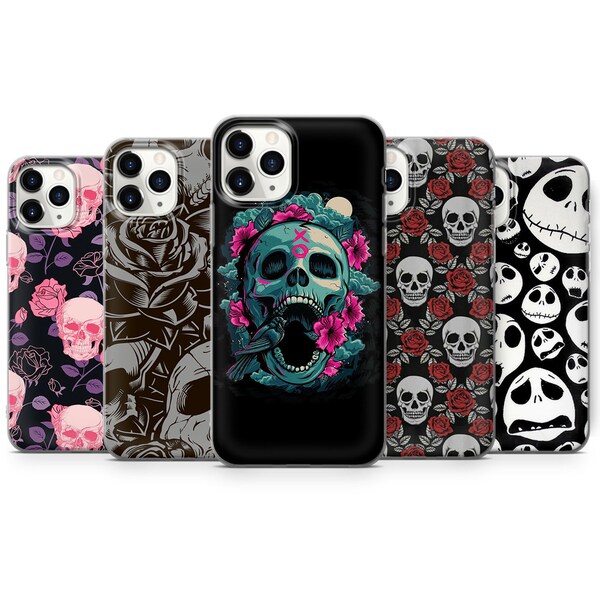 Skull iPhone Case - Etsy