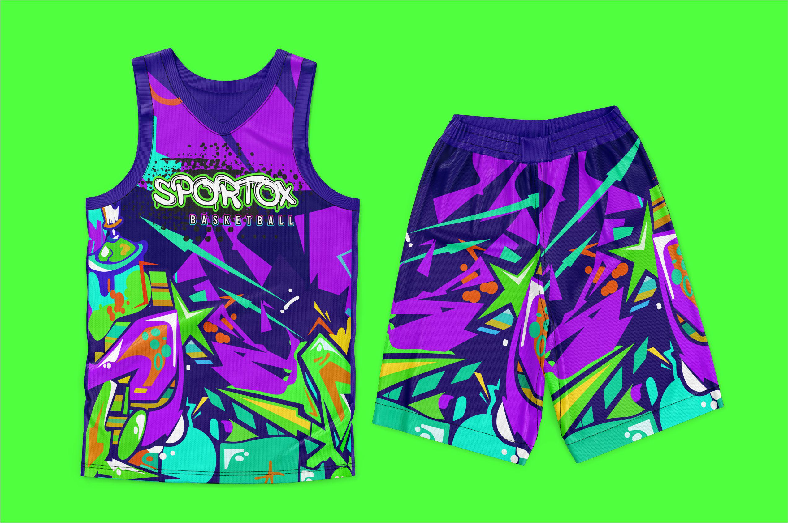 Editable Basketball Jersey and Shorts Mockup | CDR, AI, EPS Formats ...