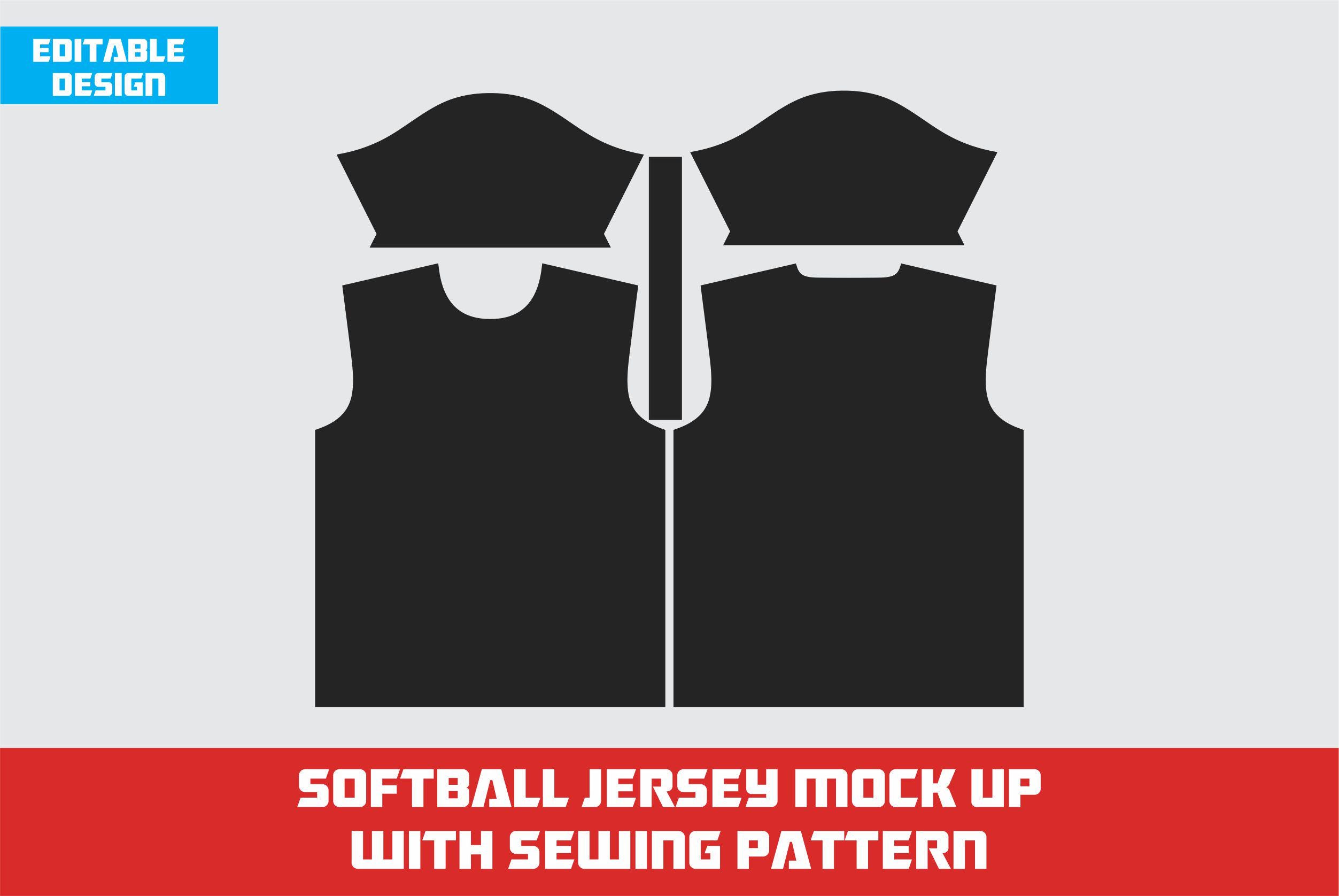 Autism Awareness Softball Jersey Mockup – Puzzle Print Sports Shirt ...