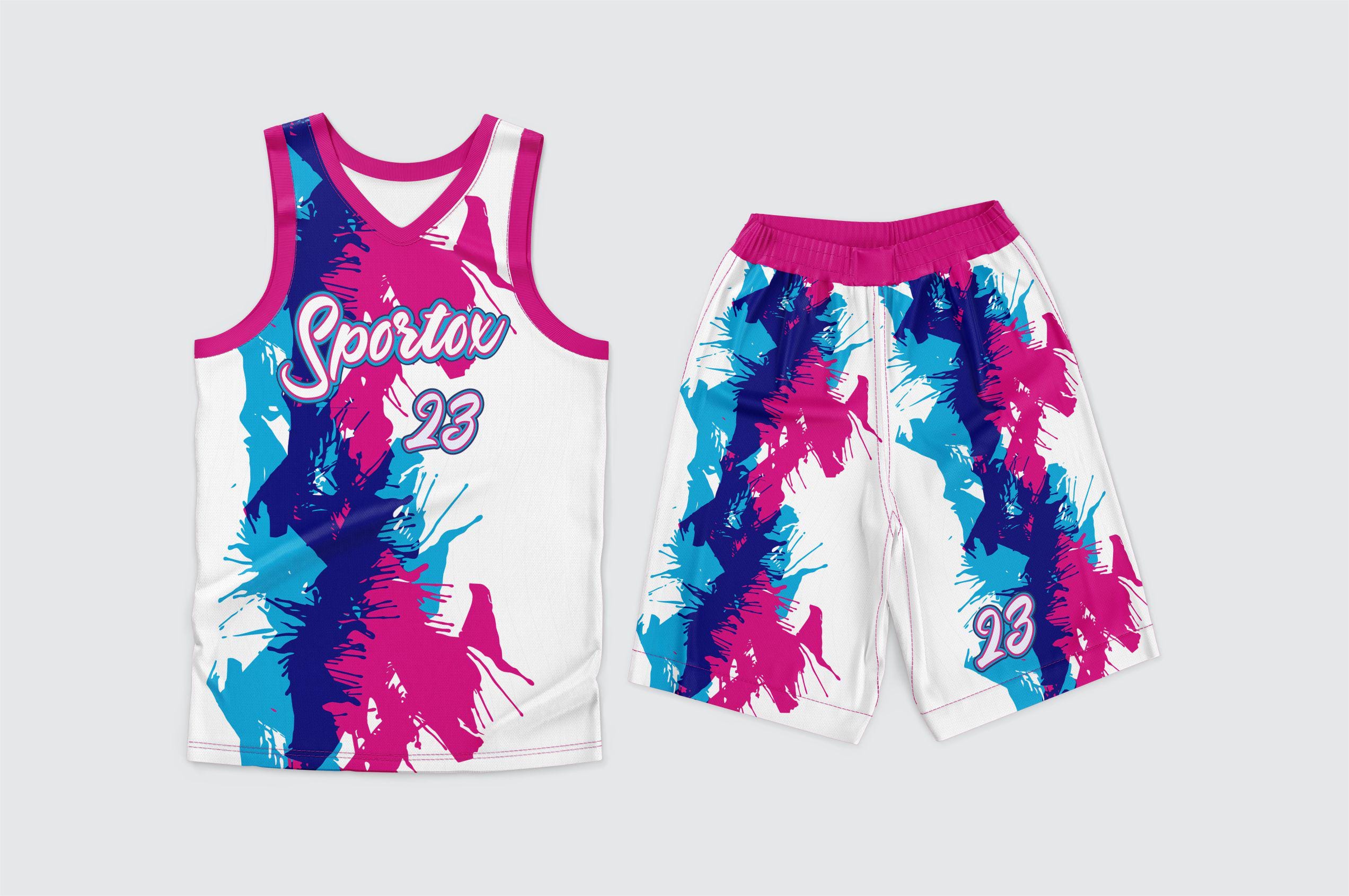 Editable Basketball Jersey and Shorts Template | Digital Mockup for ...