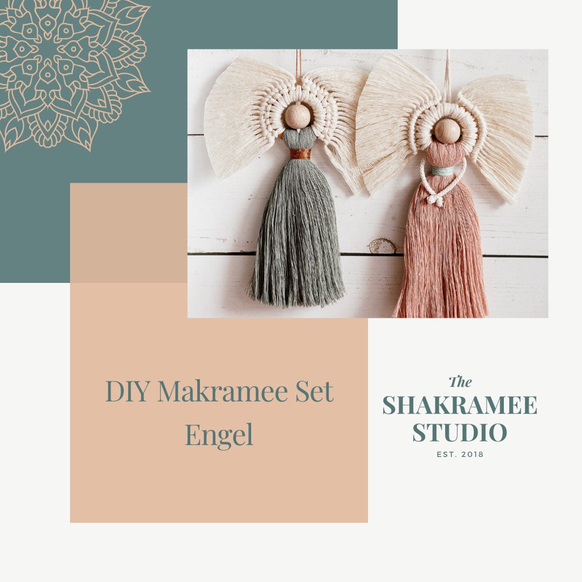 Makramee Engel DIY Set aus "Merry Makramee" 2er Set - Etsy.de