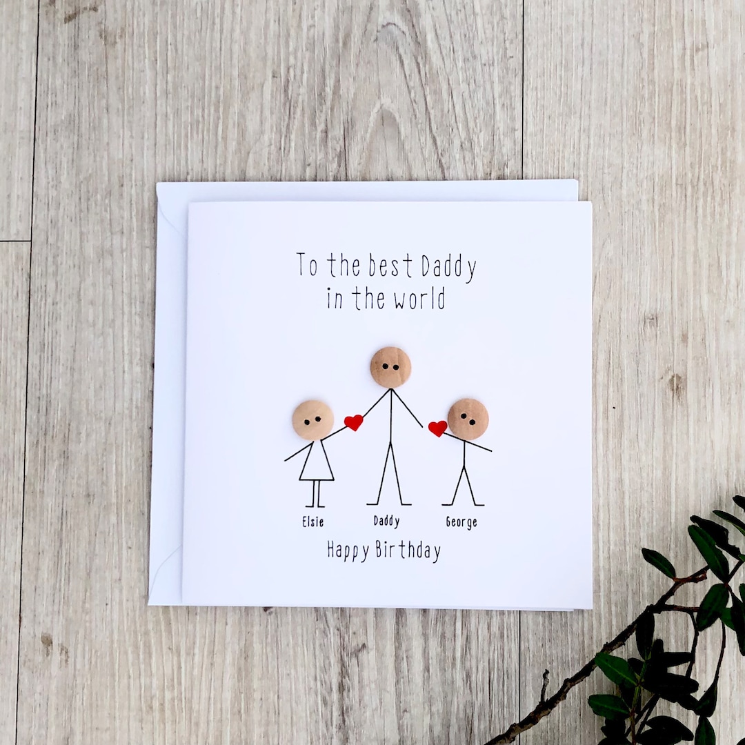 Daddy Birthday Card Best Daddy in the World Daddy Card - Etsy