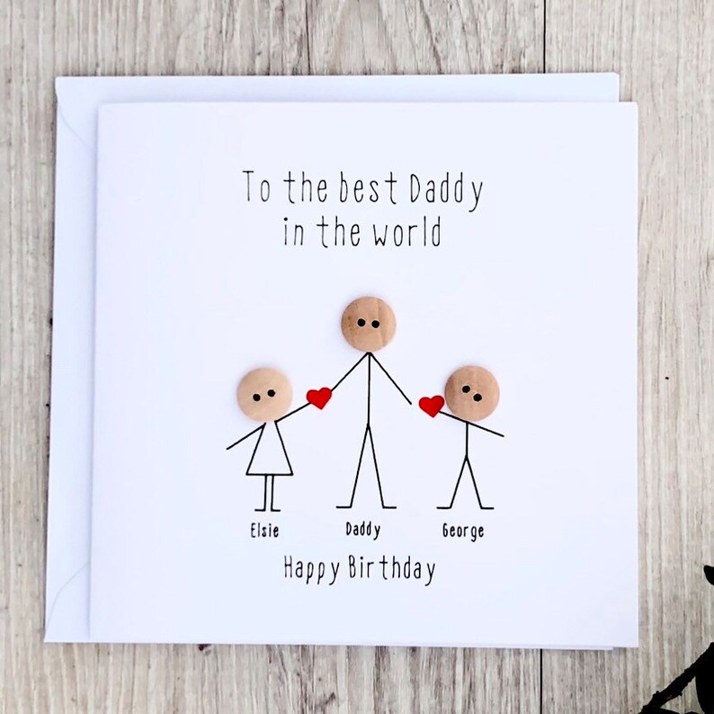 Daddy Birthday Card Best Daddy in the World Daddy Card - Etsy
