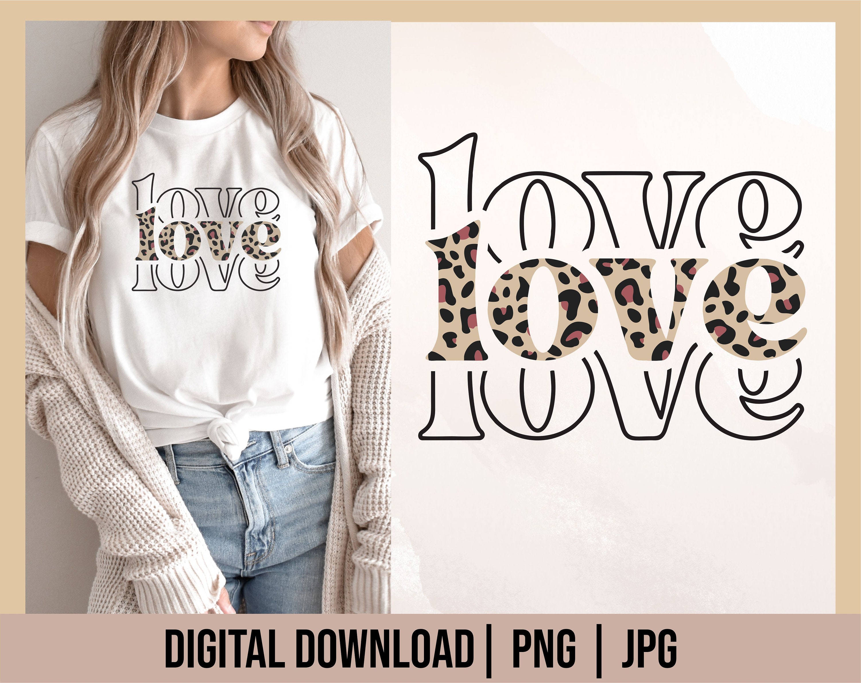 Love Leopard Svg Leopard Pattern Svg Valentine Svg - Etsy