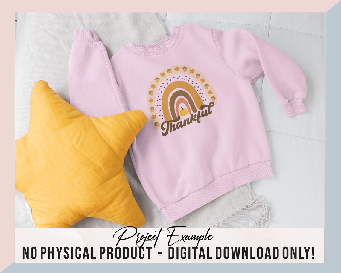 Thankful Rainbow Svg Fall Rainbow Svg Thankful Svg Boho - Etsy