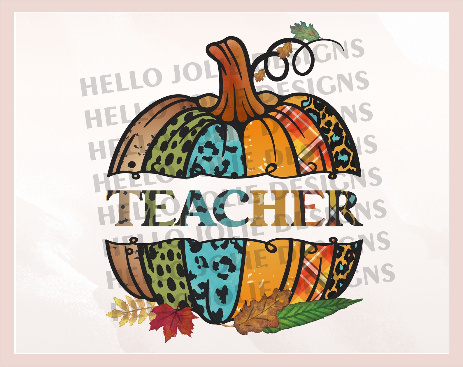 Teacher Split Pumpkin Png Thankful Teacher Png Teacher - Etsy