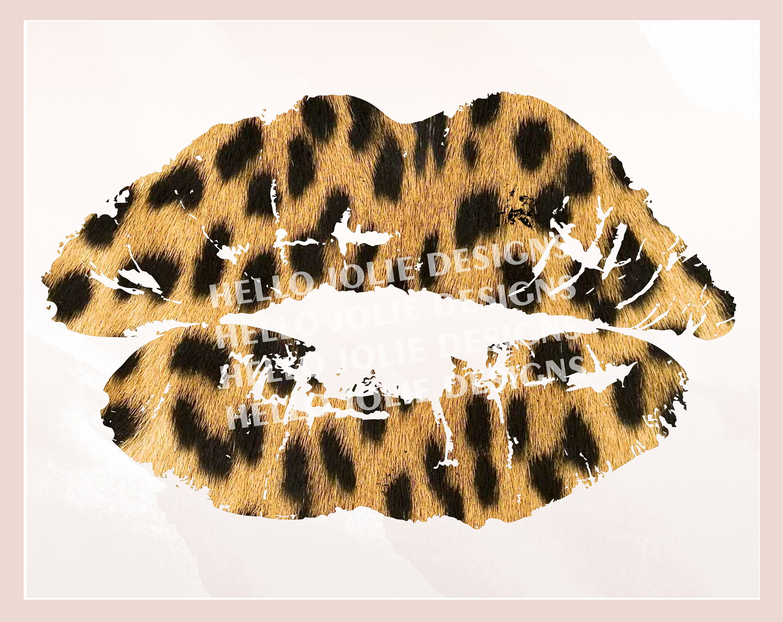 Leopard Lips PNG Bundle Lips Sublimation Png Cheetah Print - Etsy